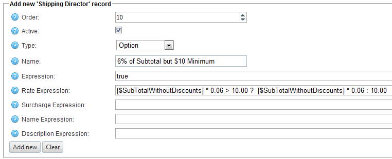 nopTools. Shipping Rates with a Minimum Charge